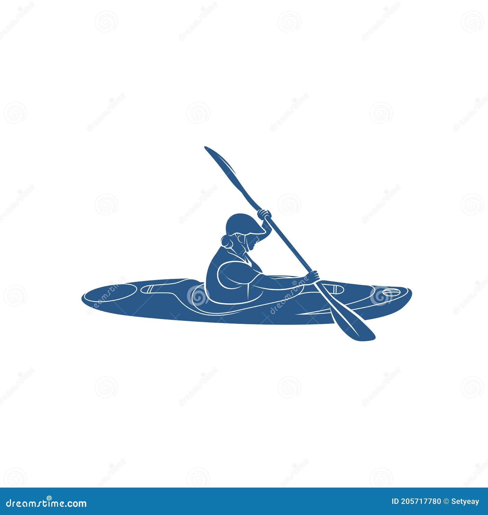 Rafting Design Vector Illustration, Creative Rafting Logo Design ...