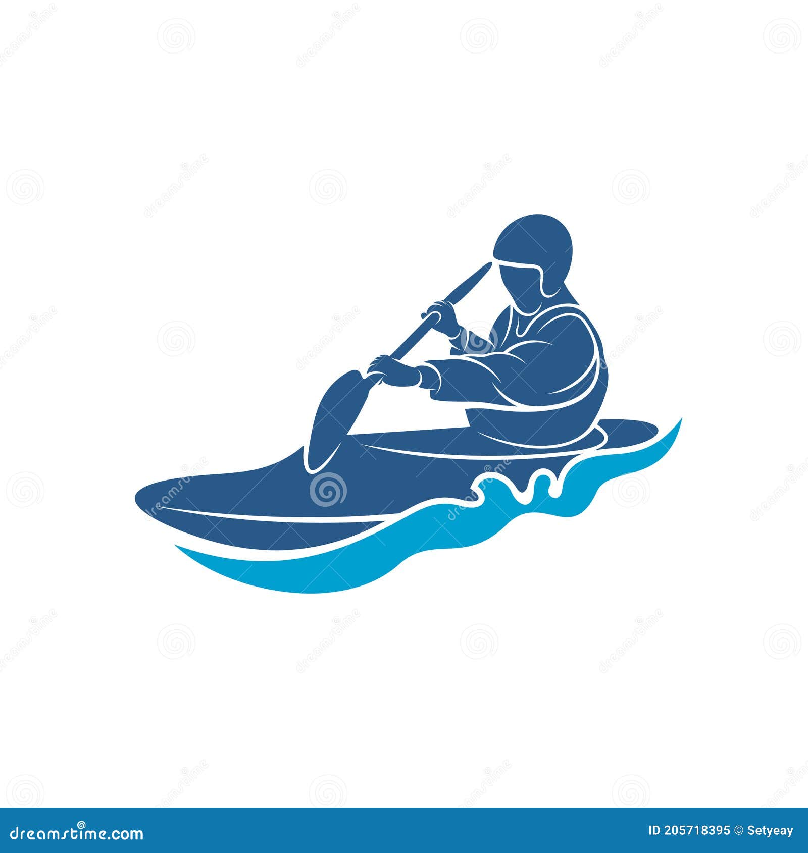 Rafting Design Vector Illustration, Creative Rafting Logo Design ...