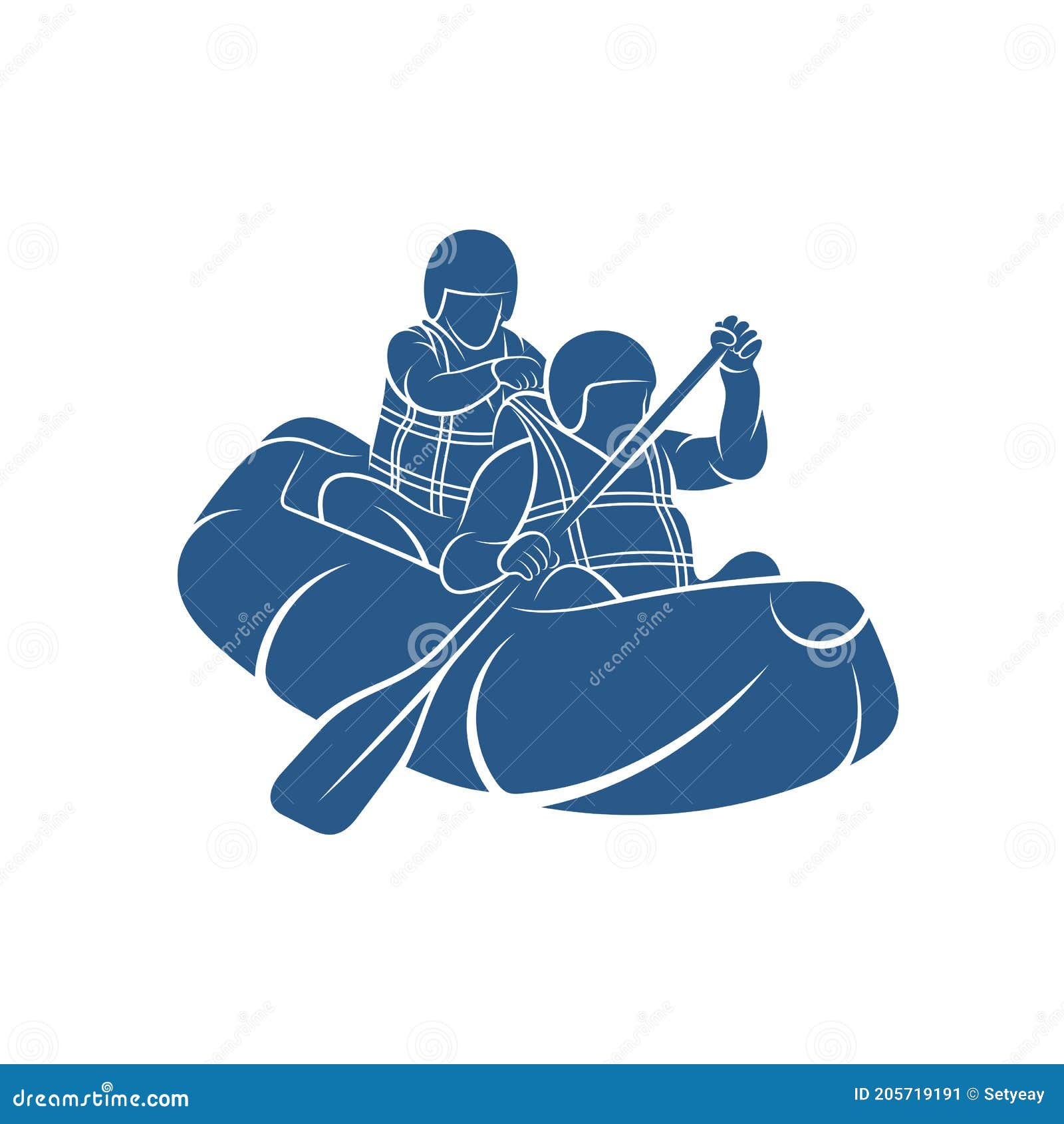 Rafting Design Vector Illustration, Creative Rafting Logo Design ...