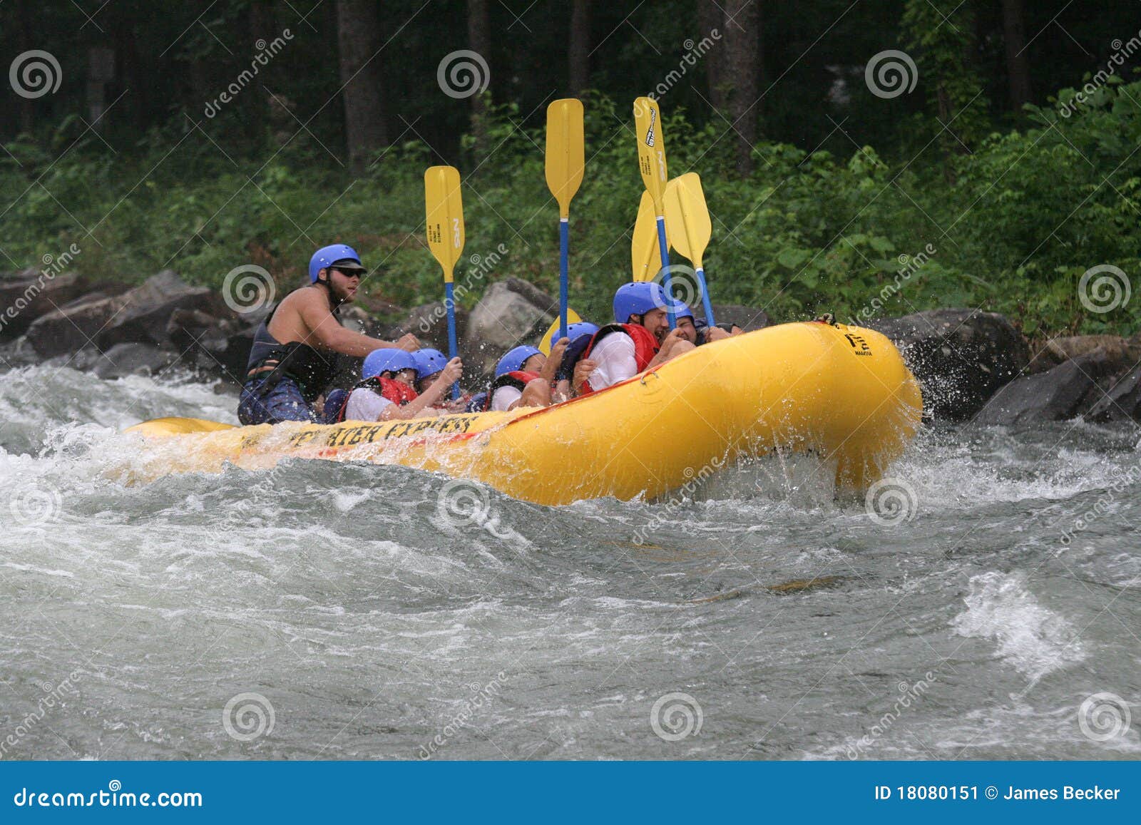 Rafting Downstream editorial photo. Image of tennessee - 18080151