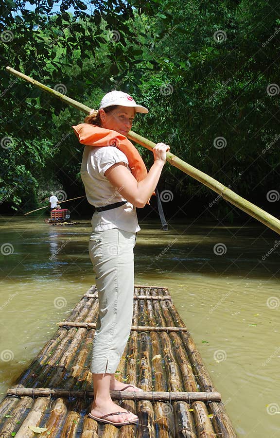 Rafting Girl stock image. Image of nature, island, girl - 11815381
