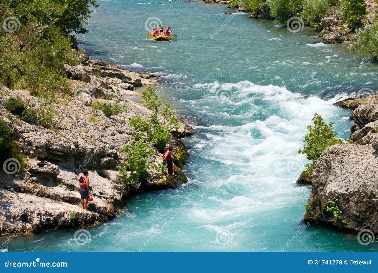 Rafting in the Green Canyon, Alanya, Turkey Editorial Stock Photo ...