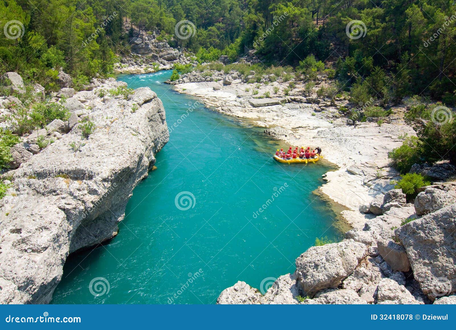 Rafting in the Green Canyon, Alanya, Turkey Editorial Stock Photo ...