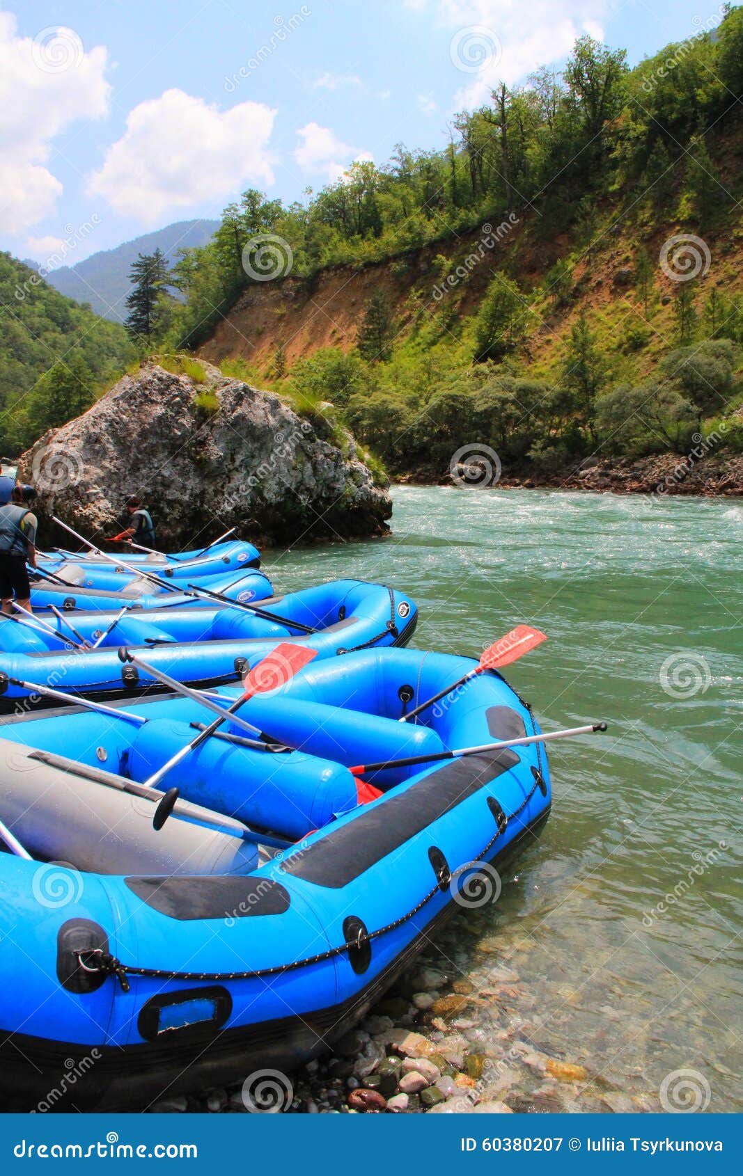 Rafting in Montenegro stock image. Image of montenegro - 60380207