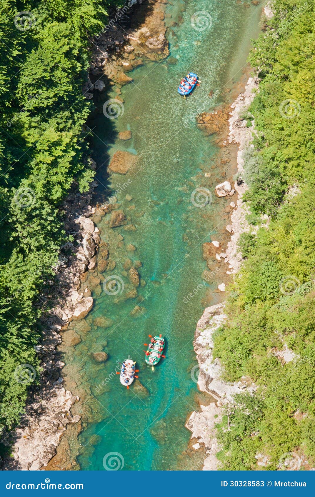Rafting in Montenegro stock image. Image of montenegro - 30328583