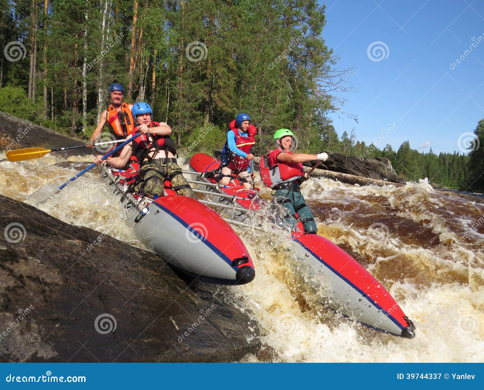 Rafting stock image. Image of rowing, risk, jump, catamaran - 39744337