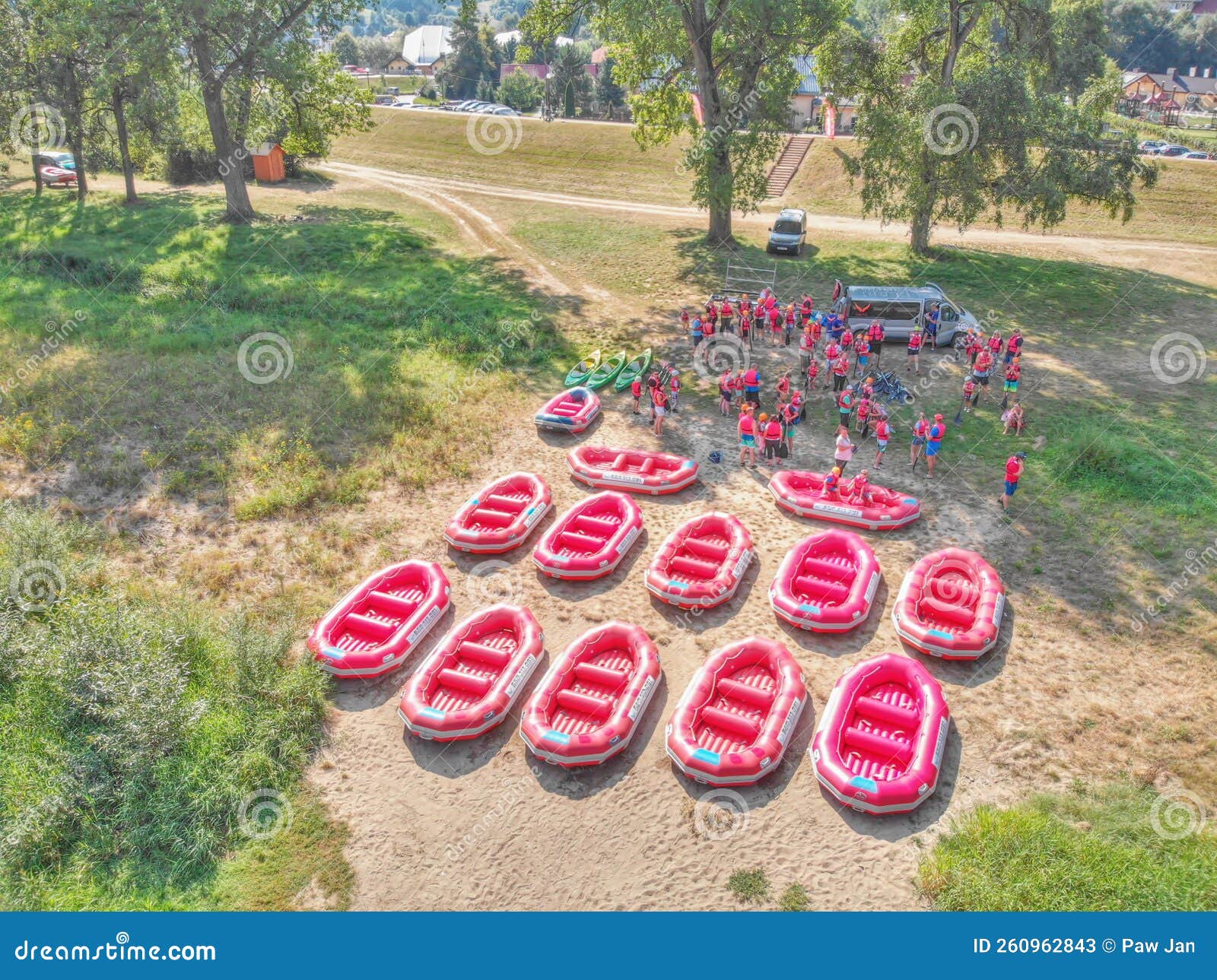 Rafting on Pontoons Free Waiting Start Editorial Stock Photo - Image of ...