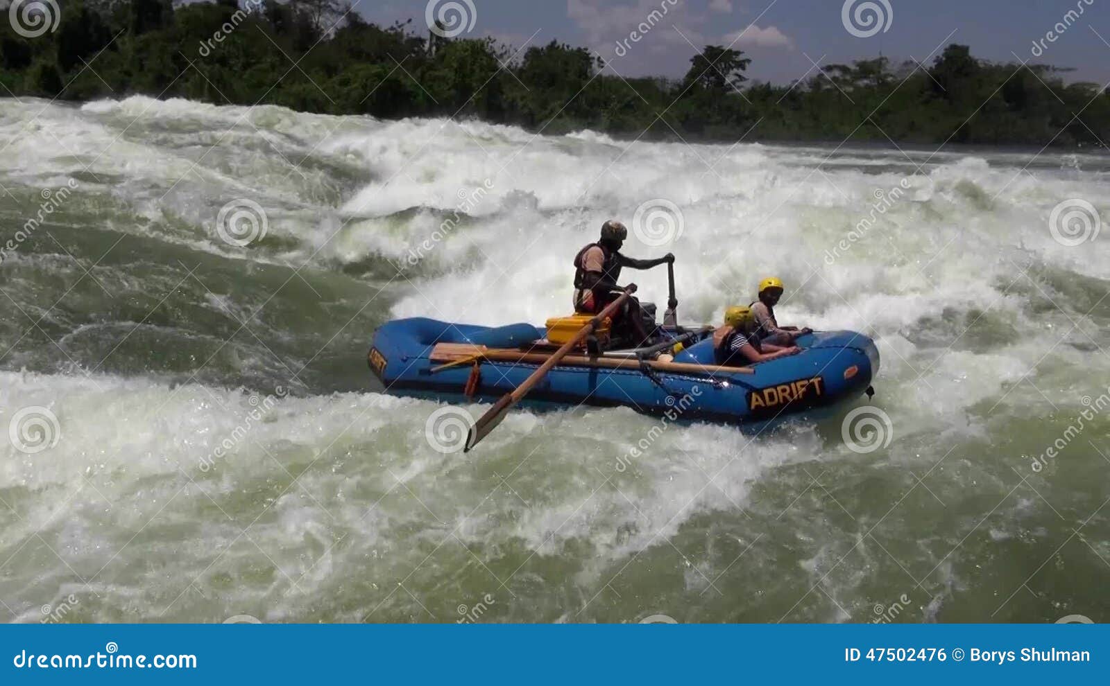 Rafting in Rough Waters the White Nile Stock Footage - Video of medium ...