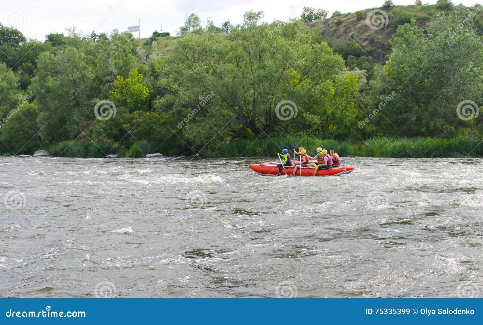 Rafting on Southern Bug River Editorial Stock Image - Image of ...