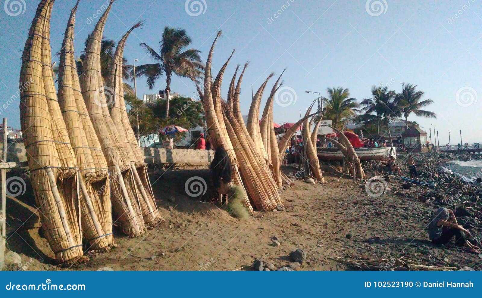 Beach Rafts stock photo. Image of indigenous, beach - 102523190
