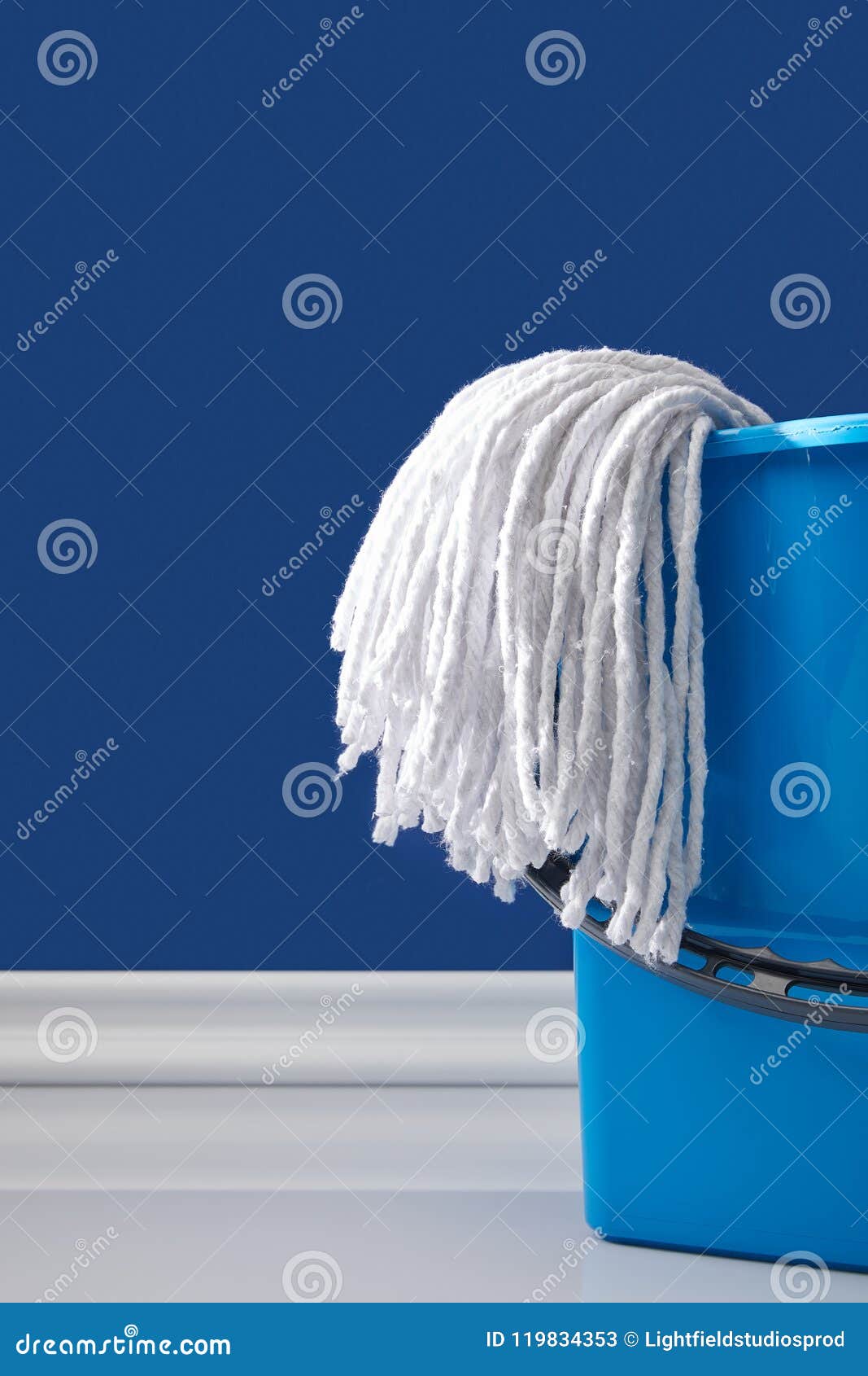 Rag and blue bucket stock image. Image of domestic, housework - 119834353