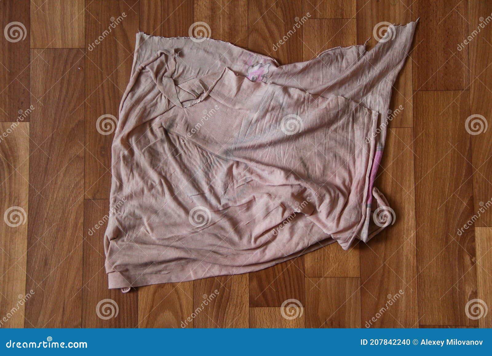 Rag for Cleaning the Floor on a Floor Stock Photo - Image of cloth ...