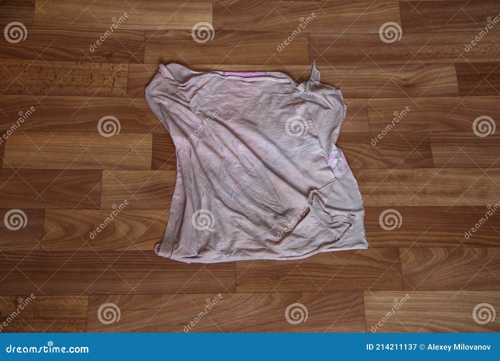 Rag for Cleaning the Floor on a Floor Stock Image - Image of adults ...