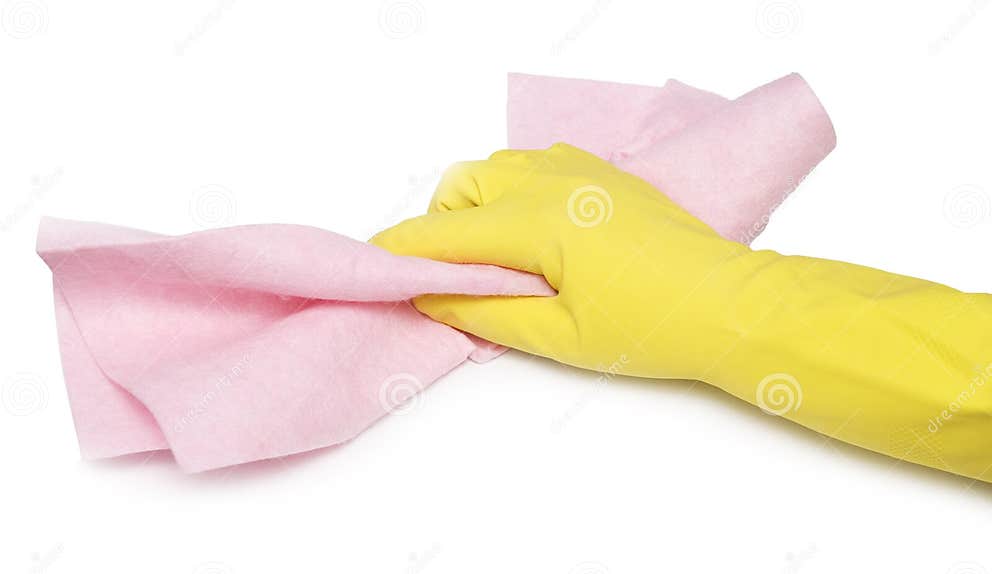 Rag in hand stock image. Image of housework, disinfect - 9913207