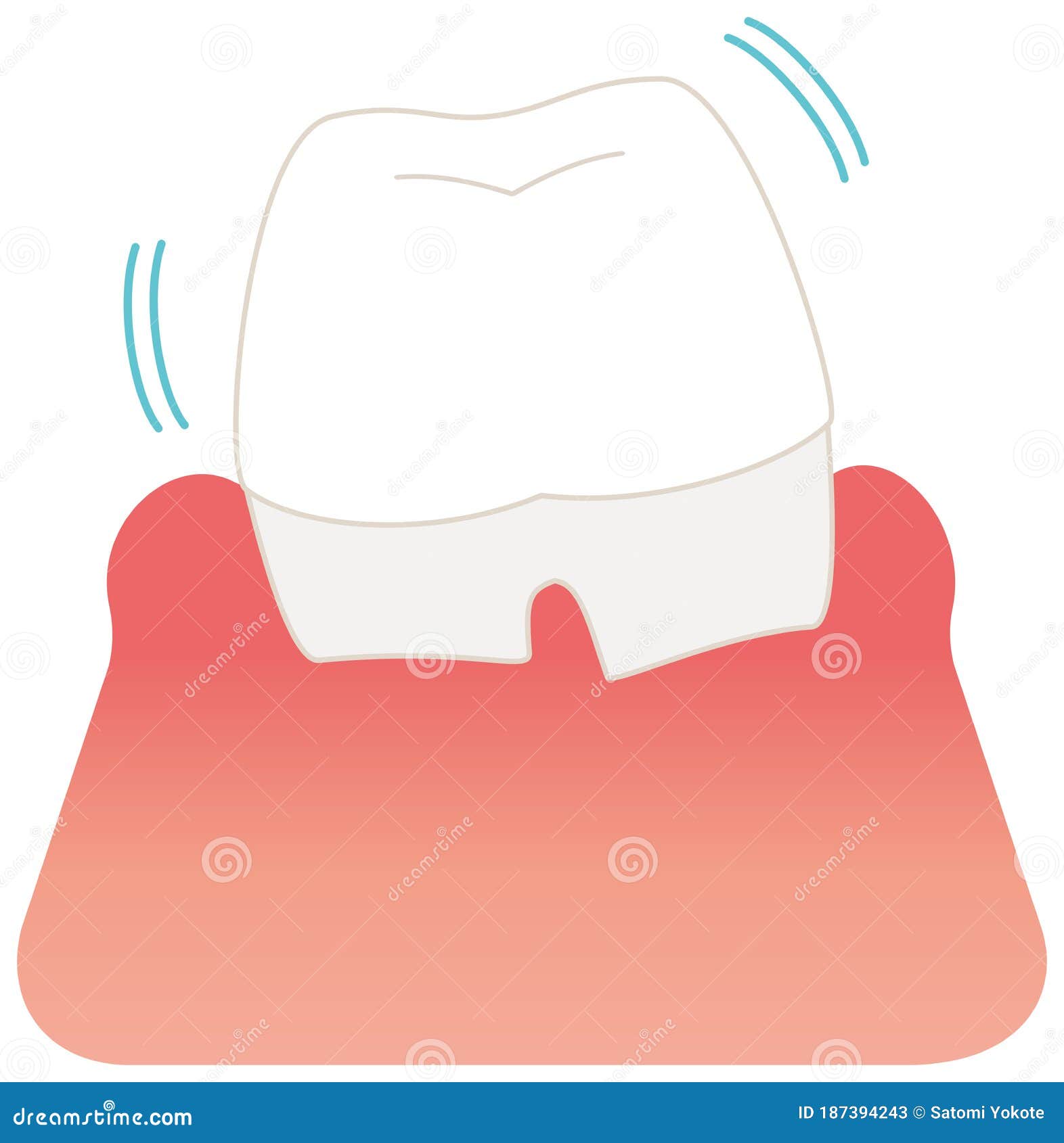 Rag Painful Tooth Illustration Vector Stock Vector - Illustration of ...