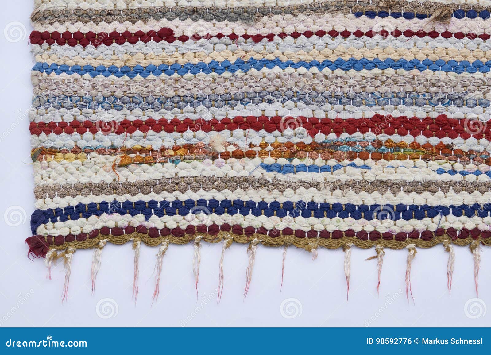 Rag rug stock photo. Image of background, needlework - 98592776