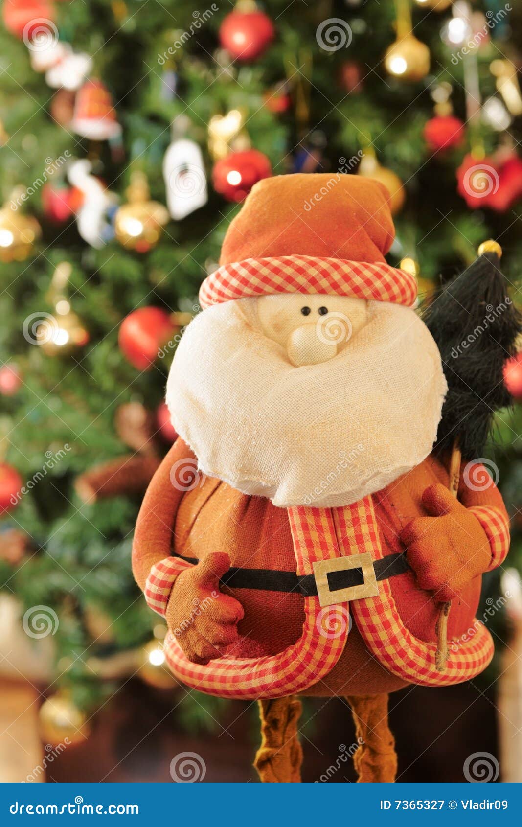 Rag Santa stock image. Image of green, holyday, noel, santa - 7365327