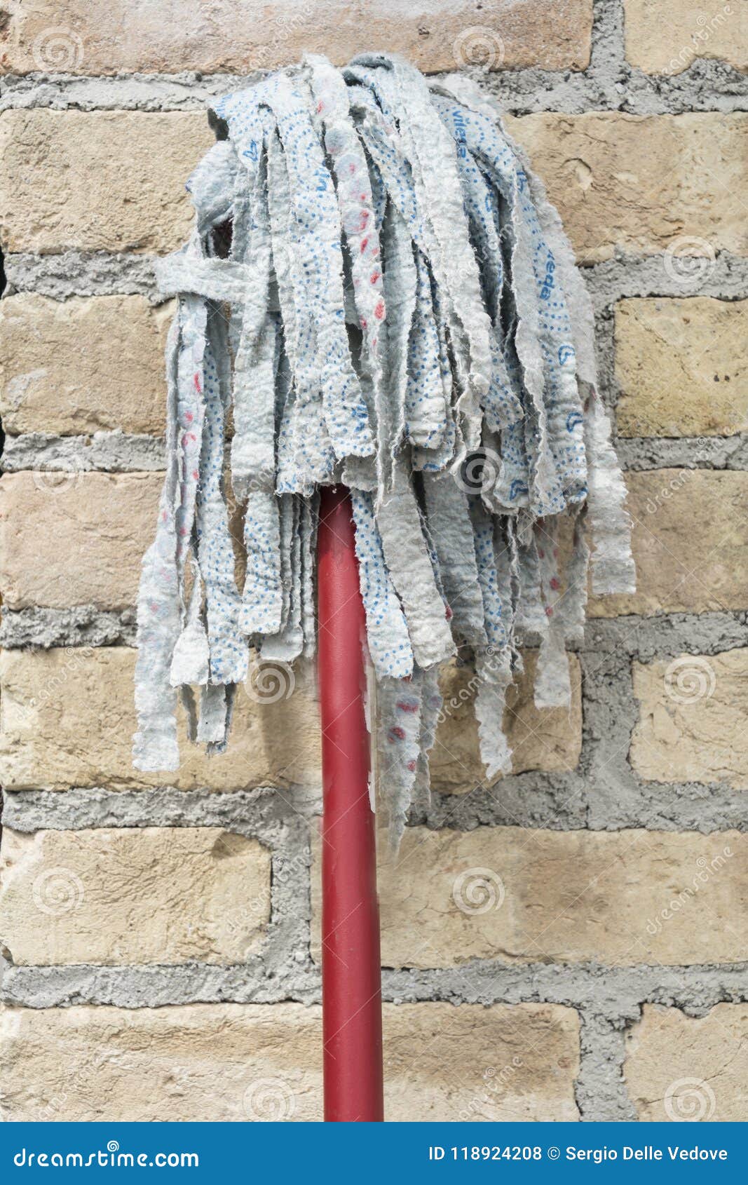 A rag on the wall stock photo. Image of housecleaning - 118924208