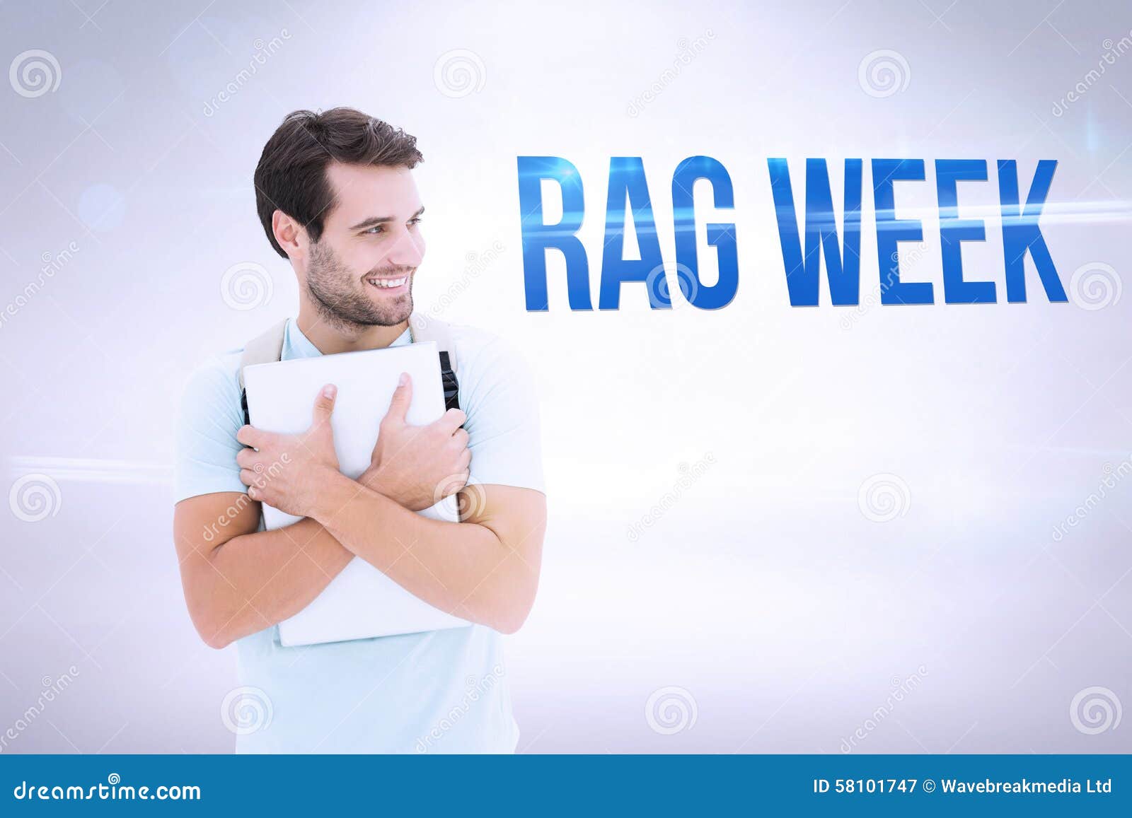 Rag Week Against Grey Background Stock Image - Image of holding, grey ...