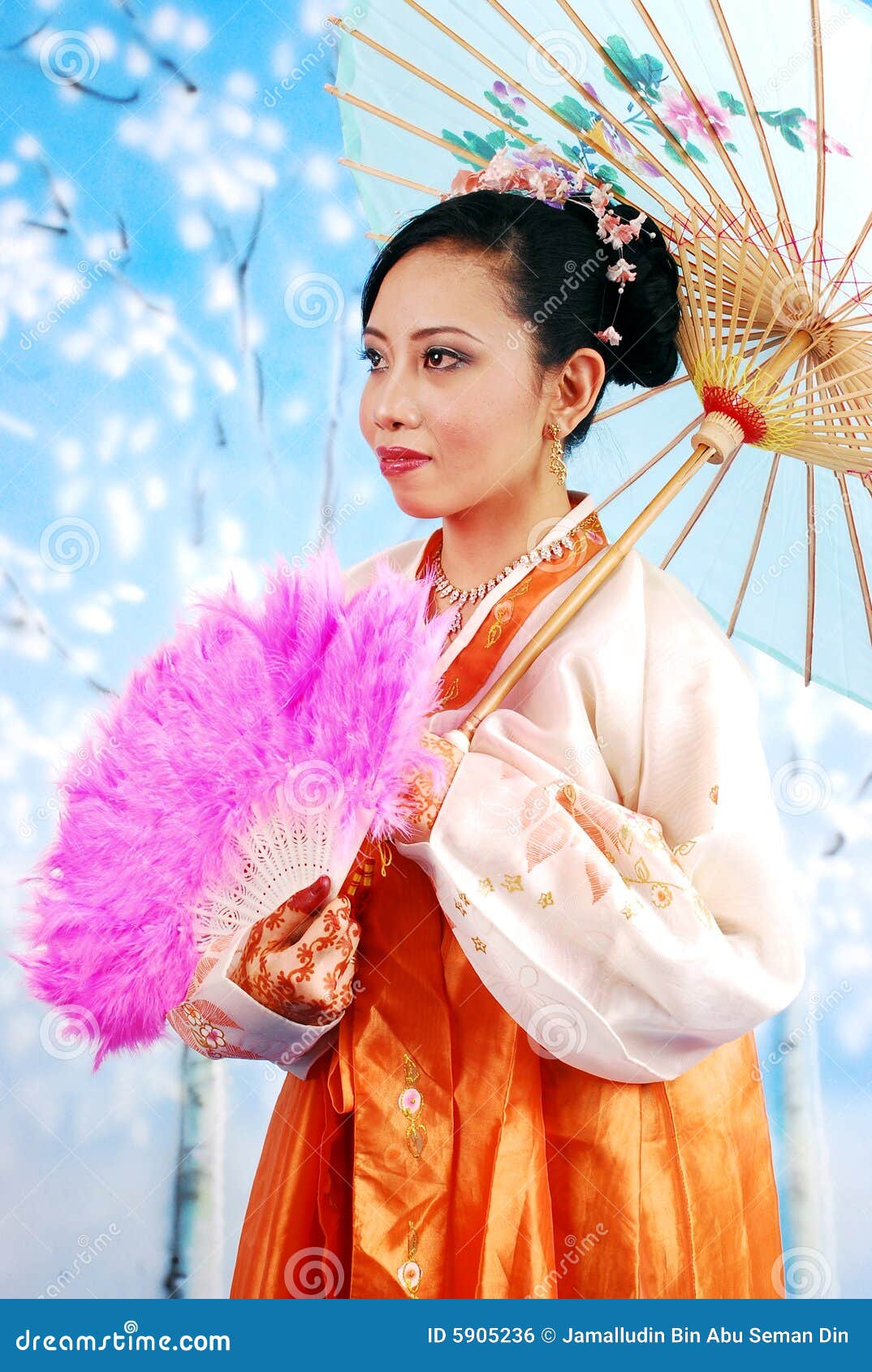 Ragazza coreana fotografia stock. Immagine di bello, costume - 5905236