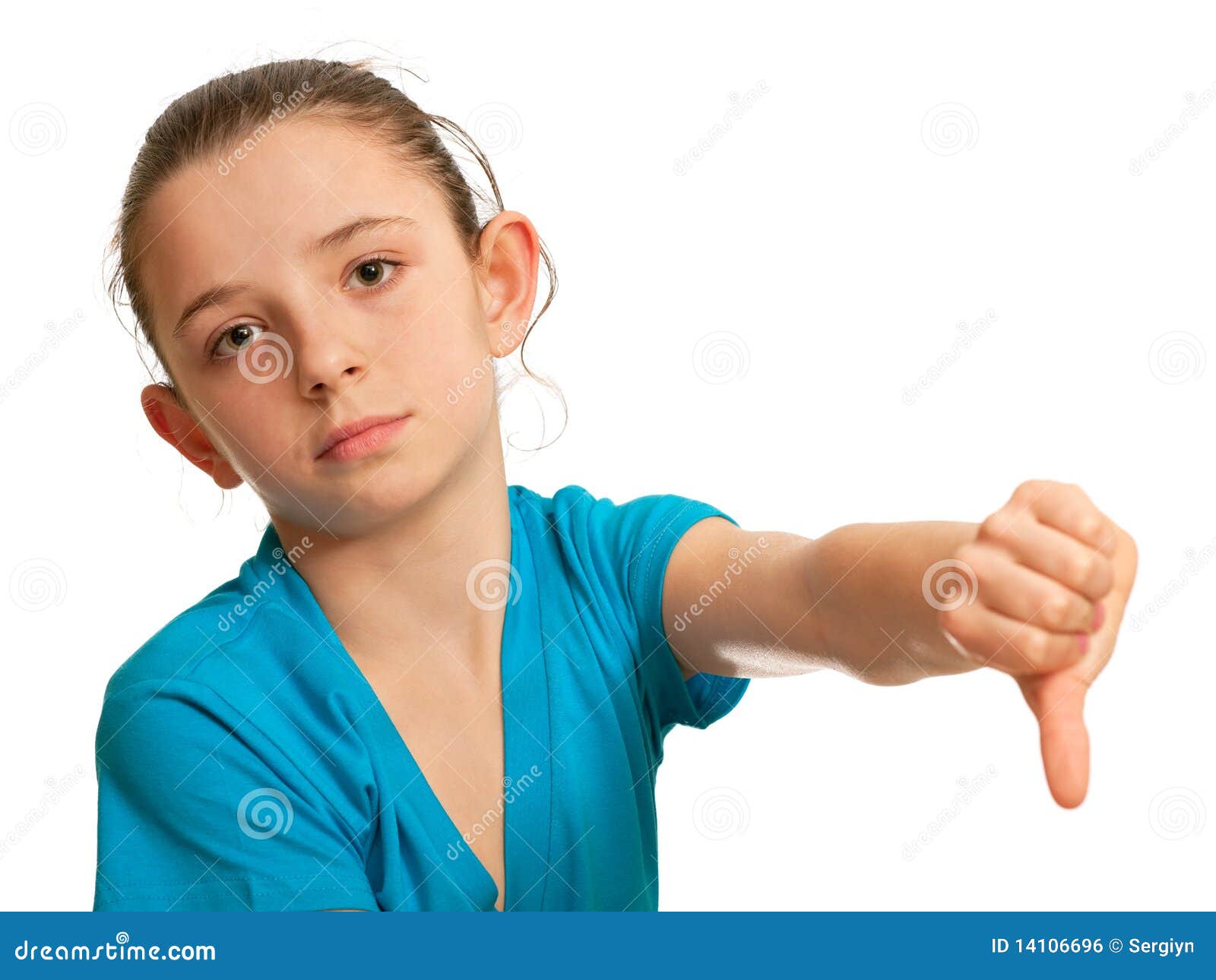 Ragazza Displeased fotografia stock. Immagine di triste - 14106696