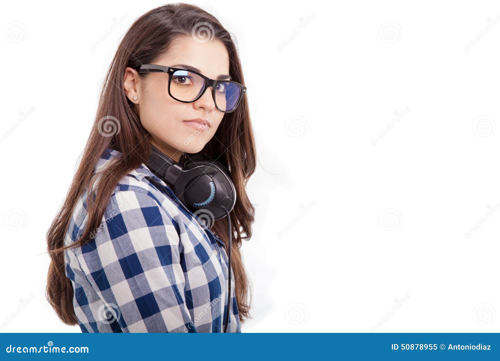 Ragazza Fresca Con Le Cuffie Immagine Stock - Immagine di fricchettone ...