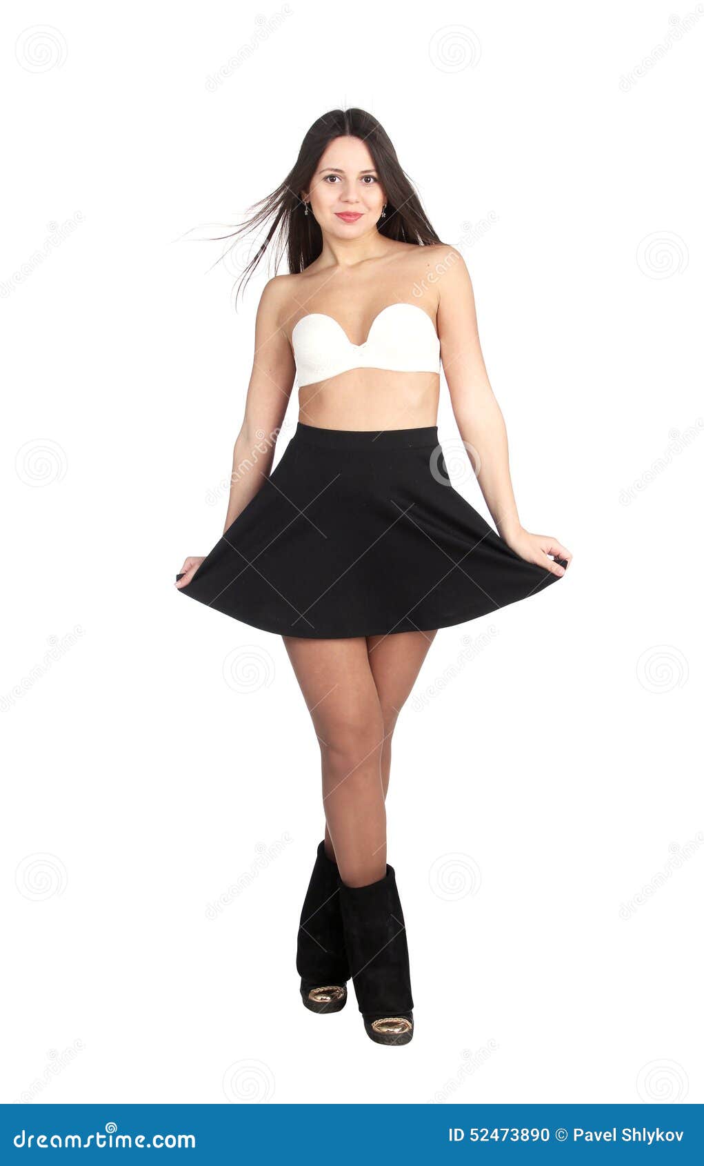 Ragazza Sexy Adorabile In Minigonna Fotografia Stock Immagine Di