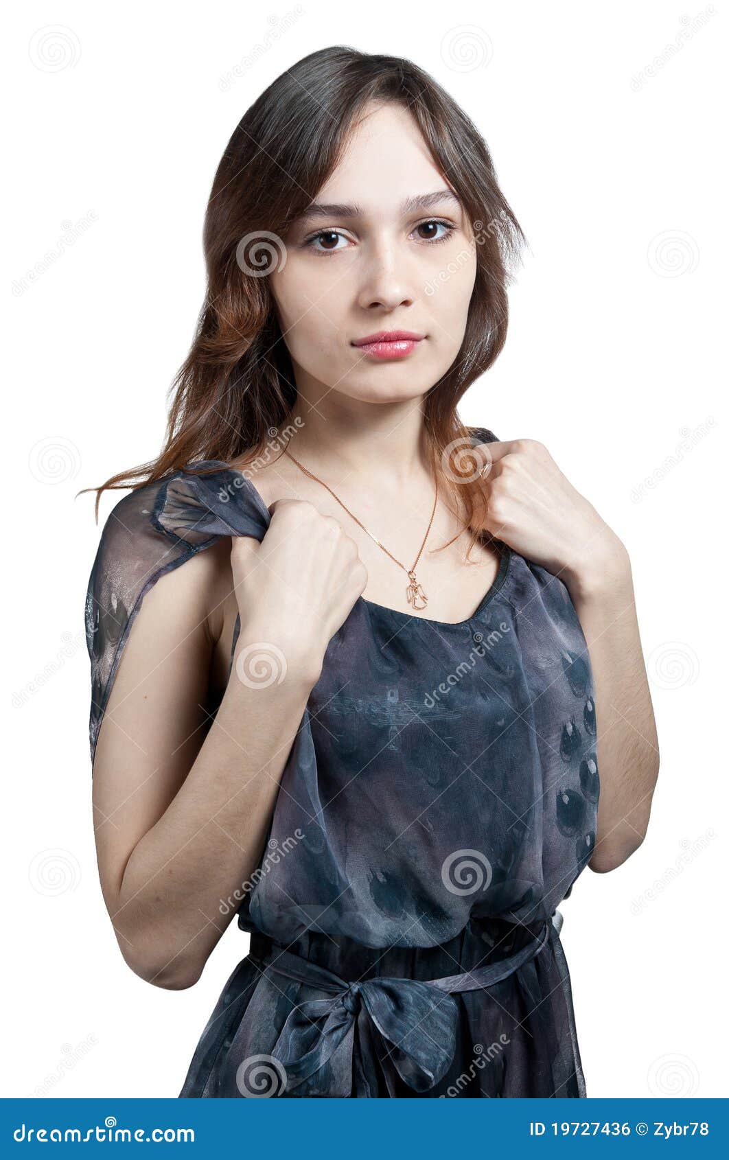 Ragazza Sexy in Vestito Trasparente Fotografia Stock - Immagine di ...