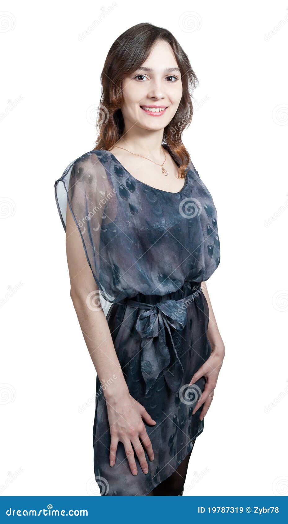 Ragazza Sexy in Vestito Trasparente Immagine Stock - Immagine di ...