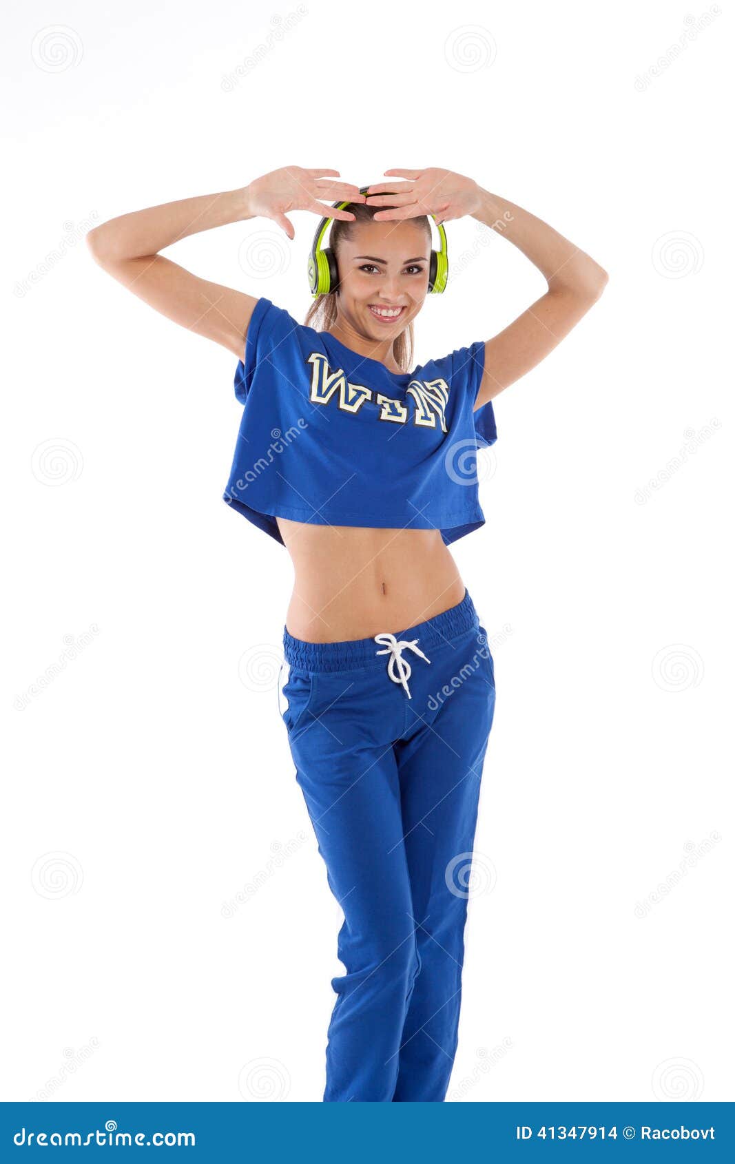 Ragazza in tuta sportiva fotografia stock. Immagine di sport - 41347914