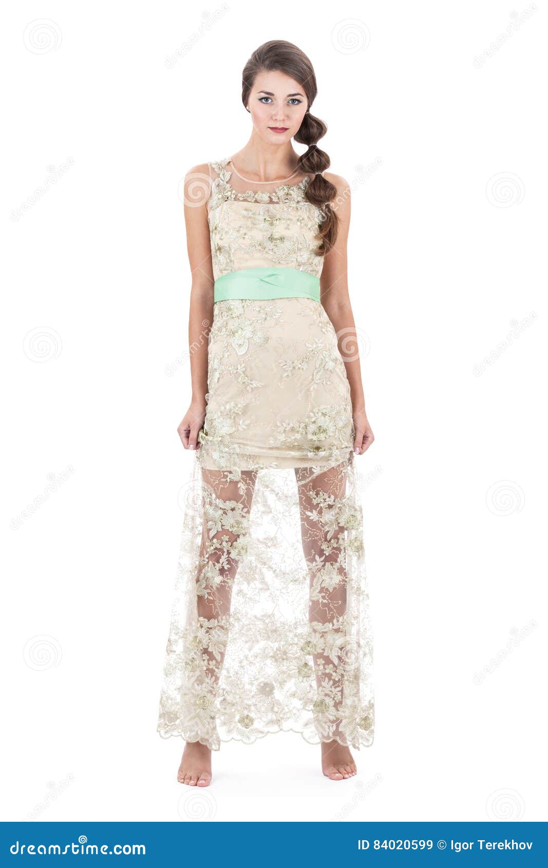 Ragazza in Vestito Trasparente Immagine Stock - Immagine di abito ...