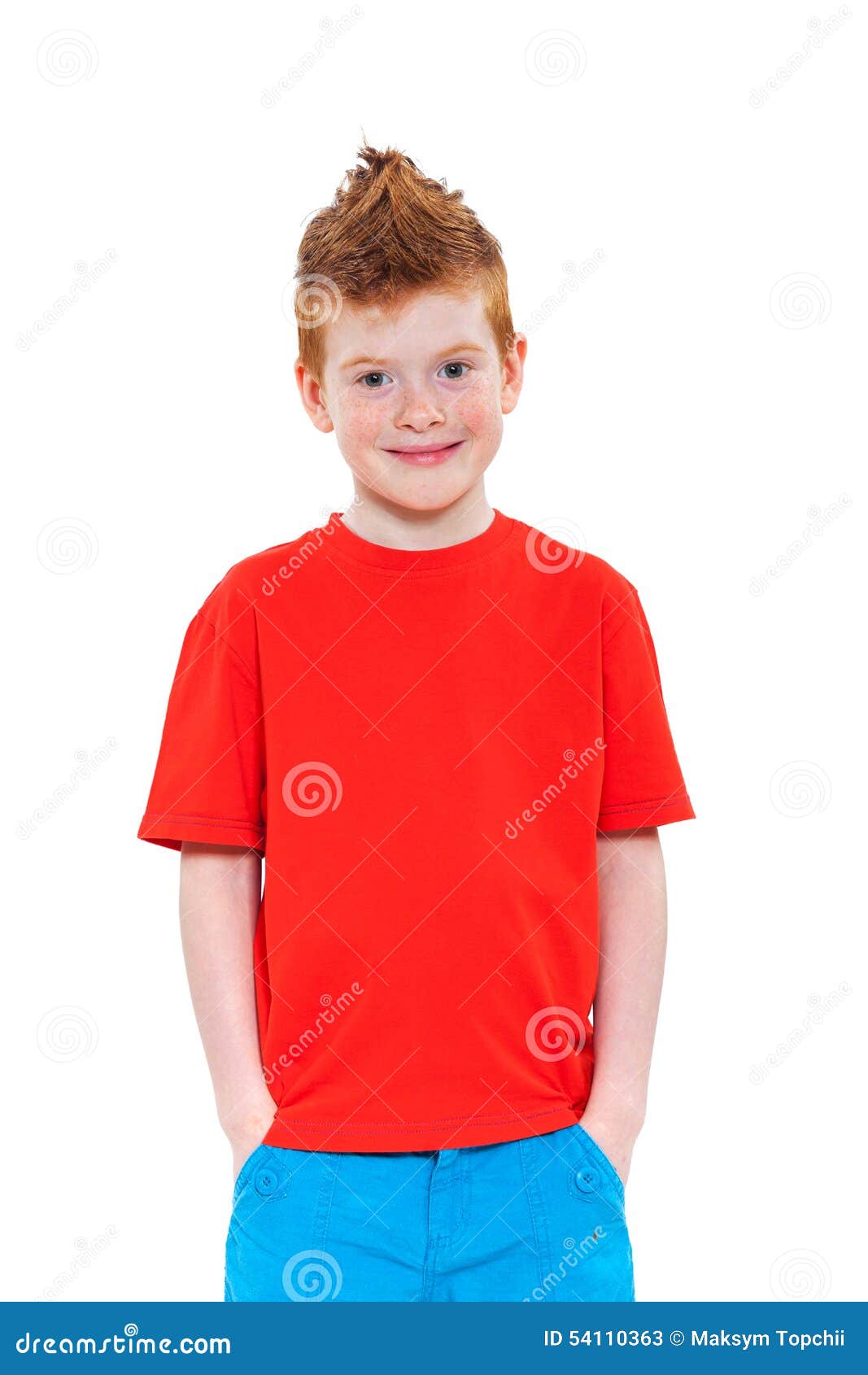 Ragazzo Rosso Dei Capelli Dello Zenzero Immagine Stock - Immagine di ...