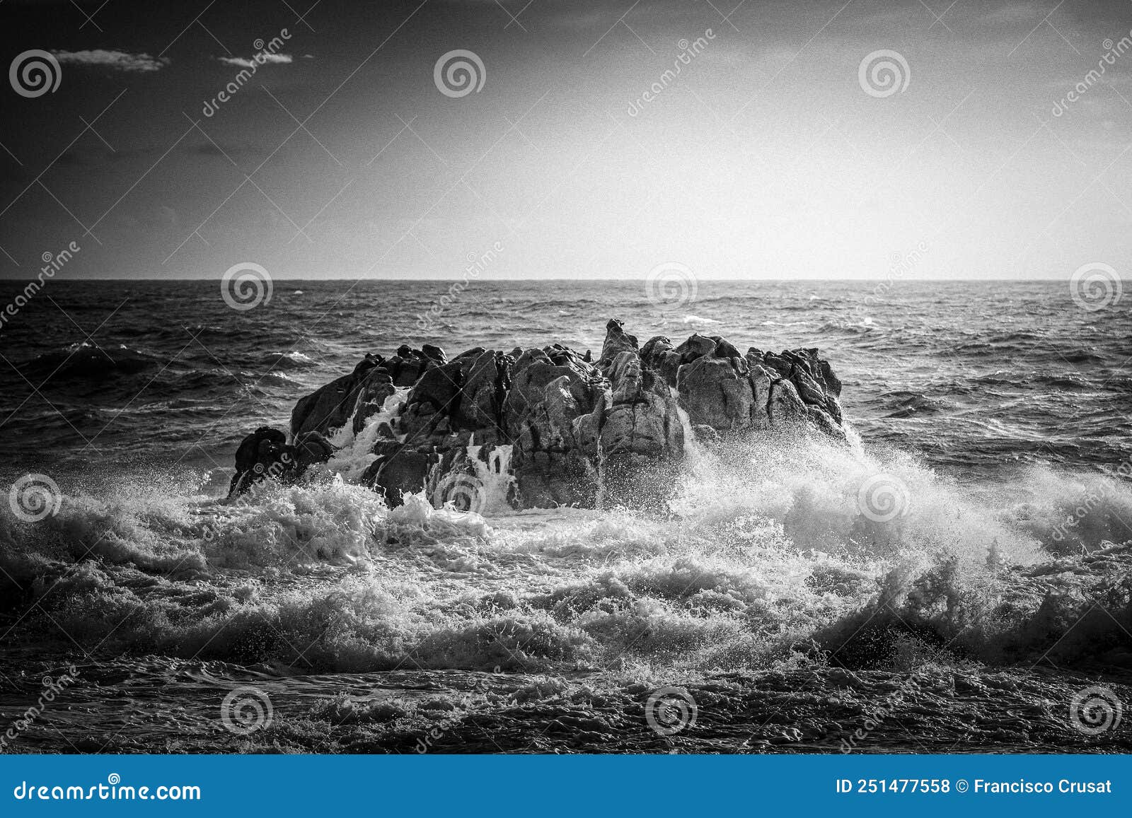 RAGE of the Waves in the Coast Stock Photo - Image of horizontal ...