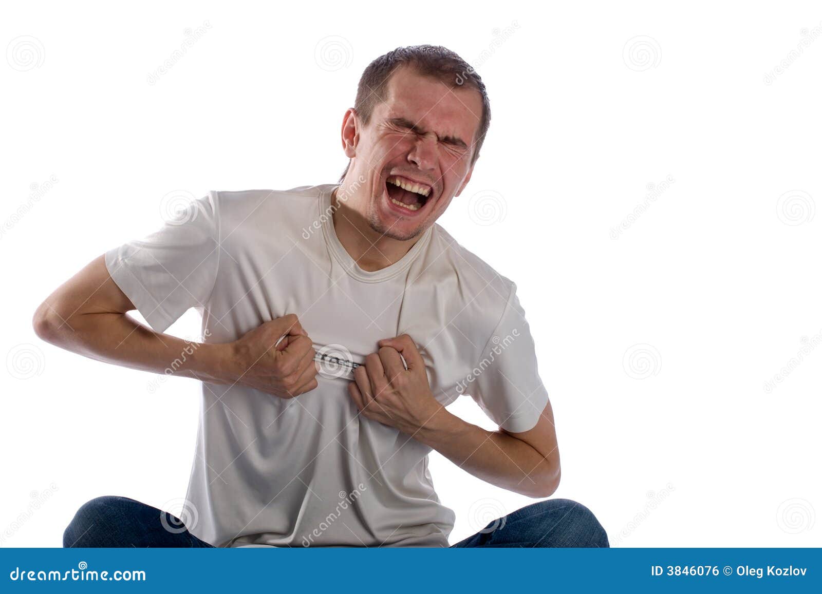 Rage stock photo. Image of expression, crying, mouth, fury - 3846076