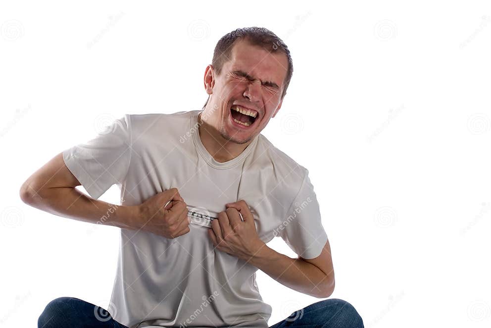 Rage stock photo. Image of expression, crying, mouth, fury - 3846076