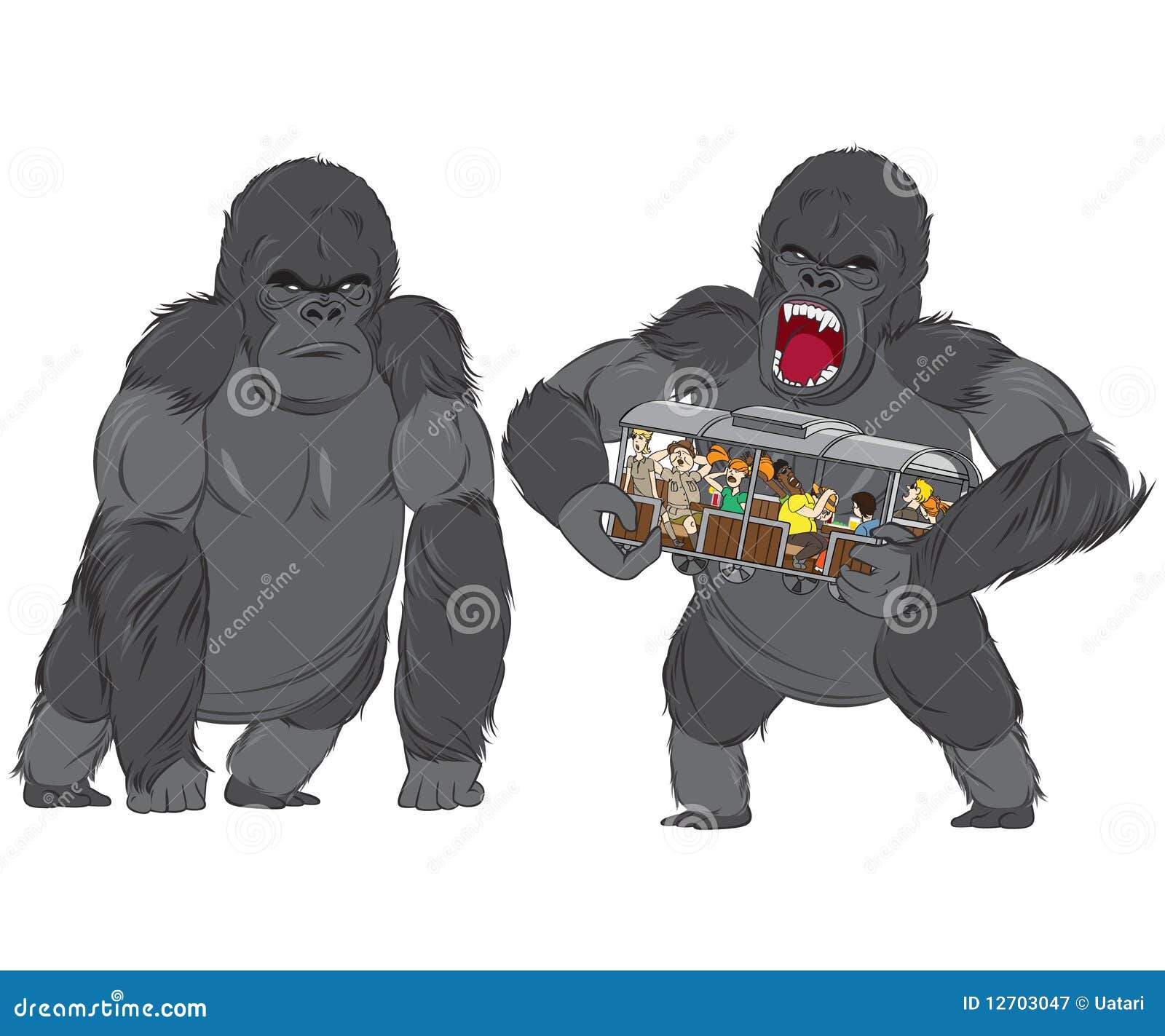 Rage of monkey king stock illustration. Illustration of feet - 12703047