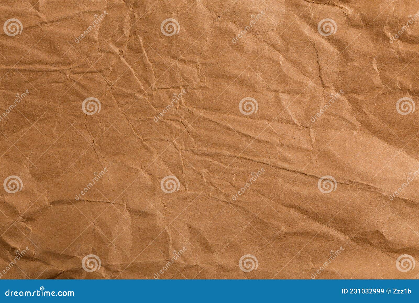 Ragged Crumpled Brown Kraft Paper Texture and Full Frame Background ...