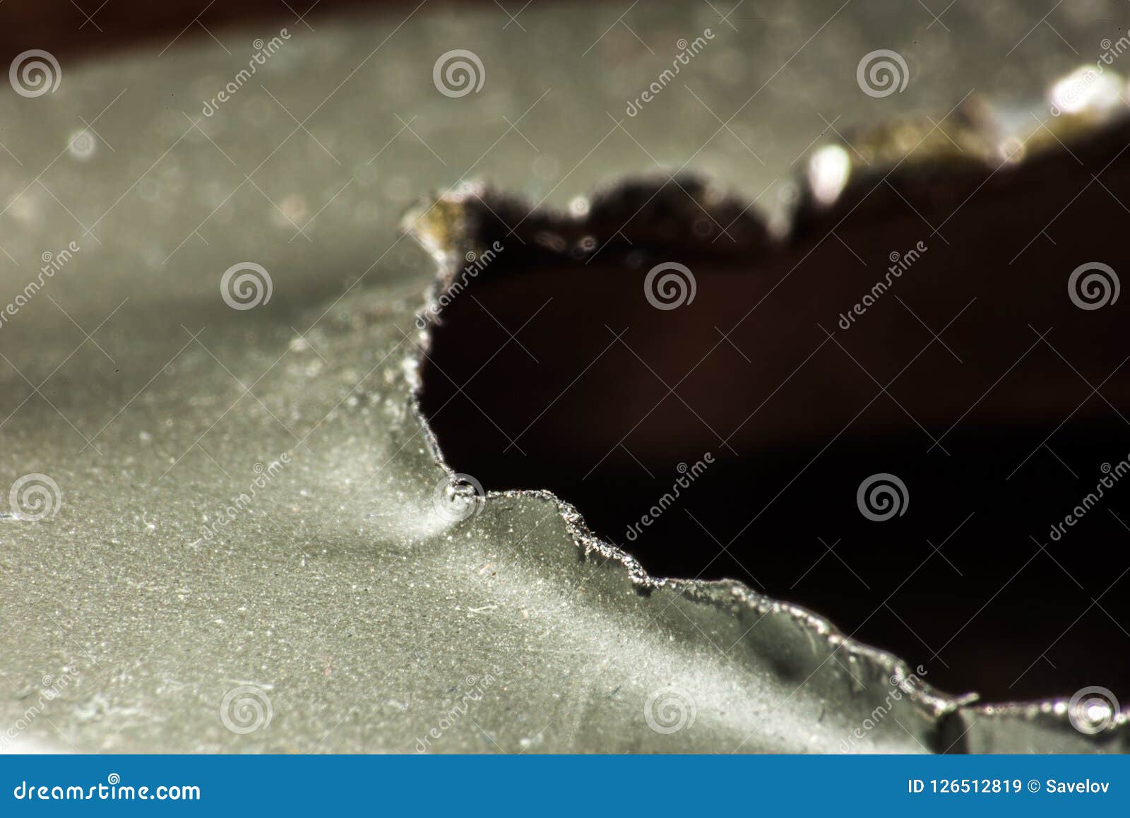 Ragged Edges of an Open Tin Surface is Macro Stock Image - Image of ...