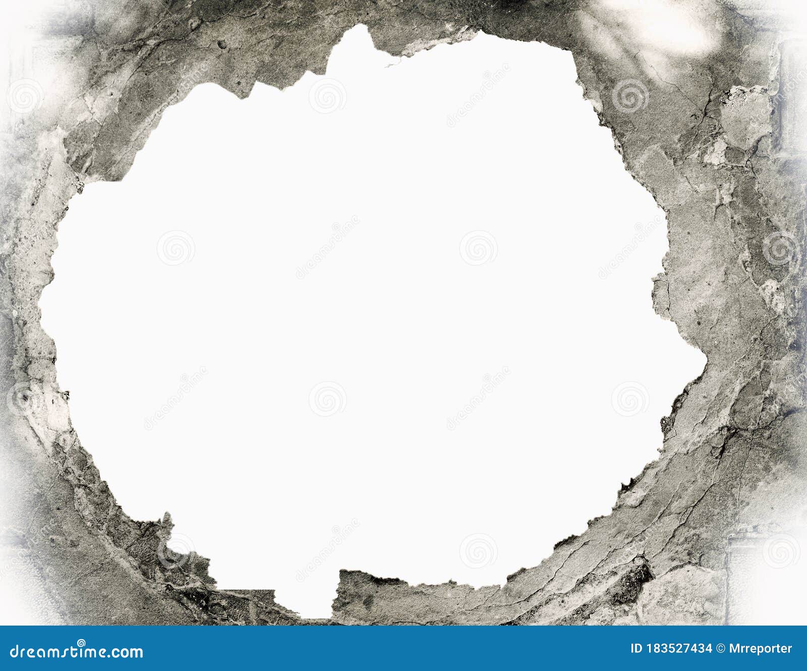 Ragged hole stock photo. Image of border, broken, round - 183527434