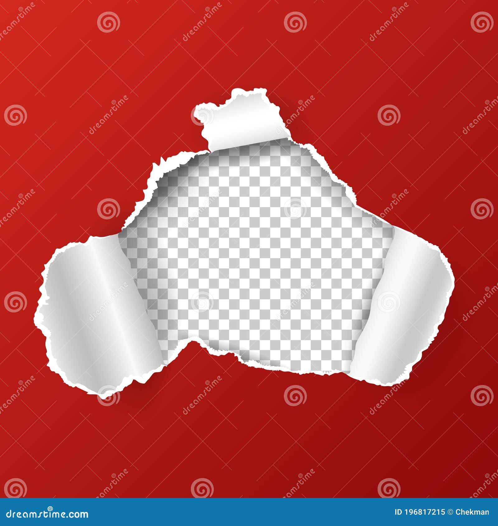 Ragged Hole in Paper. Abstract Background Stock Illustration ...