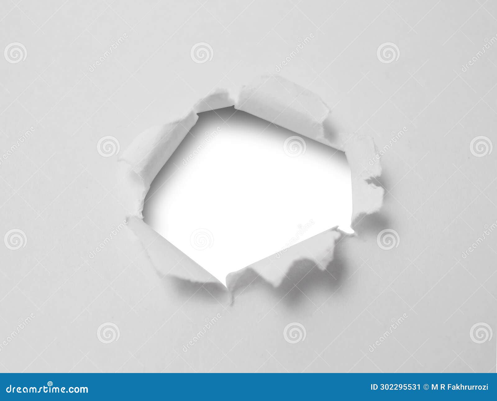 Ragged Hole on Ripped Paper, Cut Out Isolated Stock Image - Image of ...