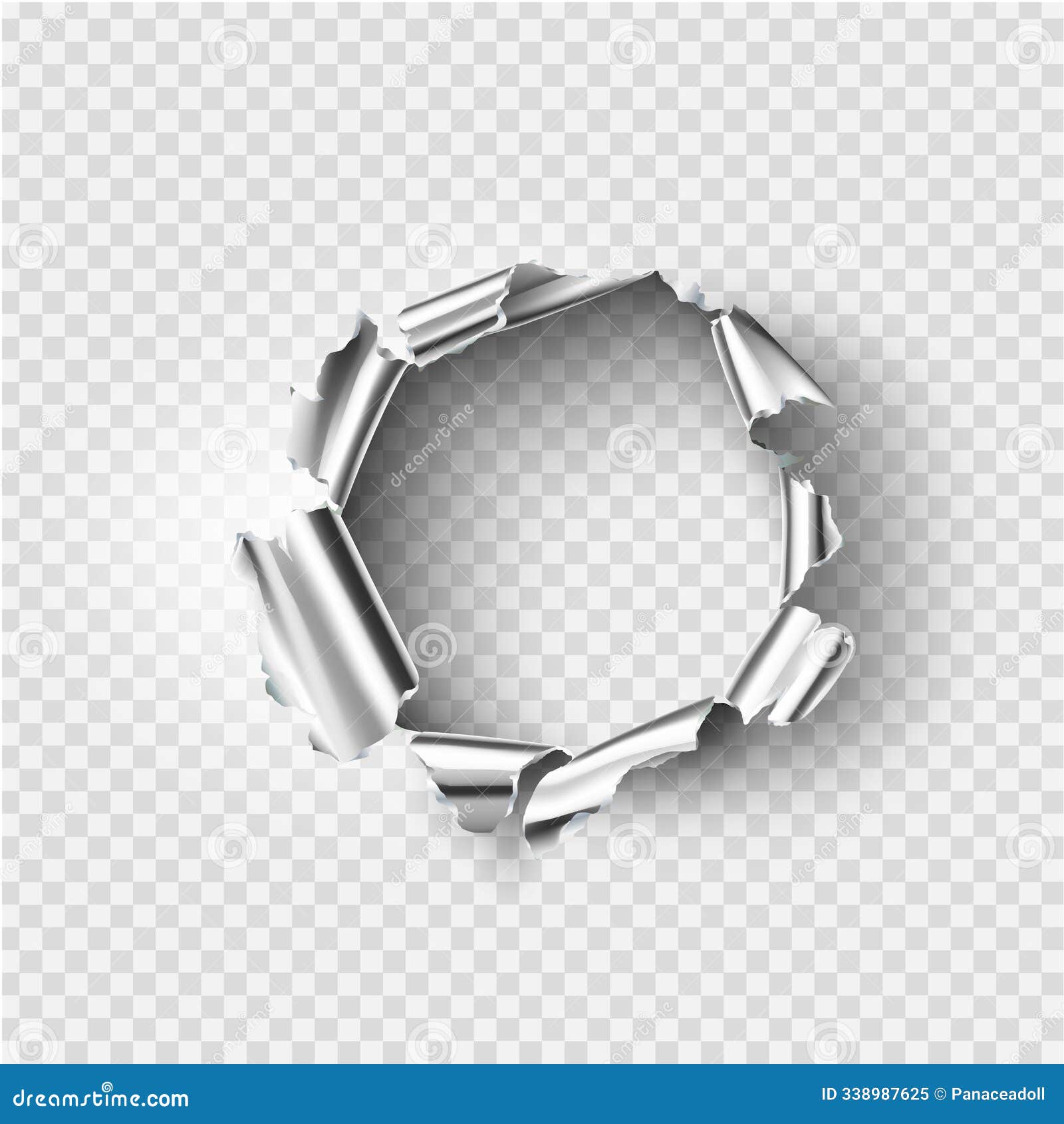 Ragged Hole Torn In Ripped Paper. Cartoon Vector | CartoonDealer.com ...