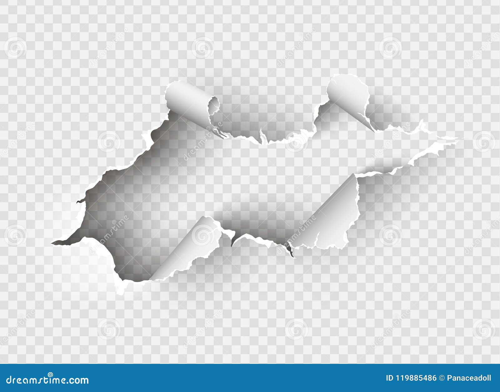 Ragged Hole Torn In Ripped Paper Royalty-Free Stock Image ...