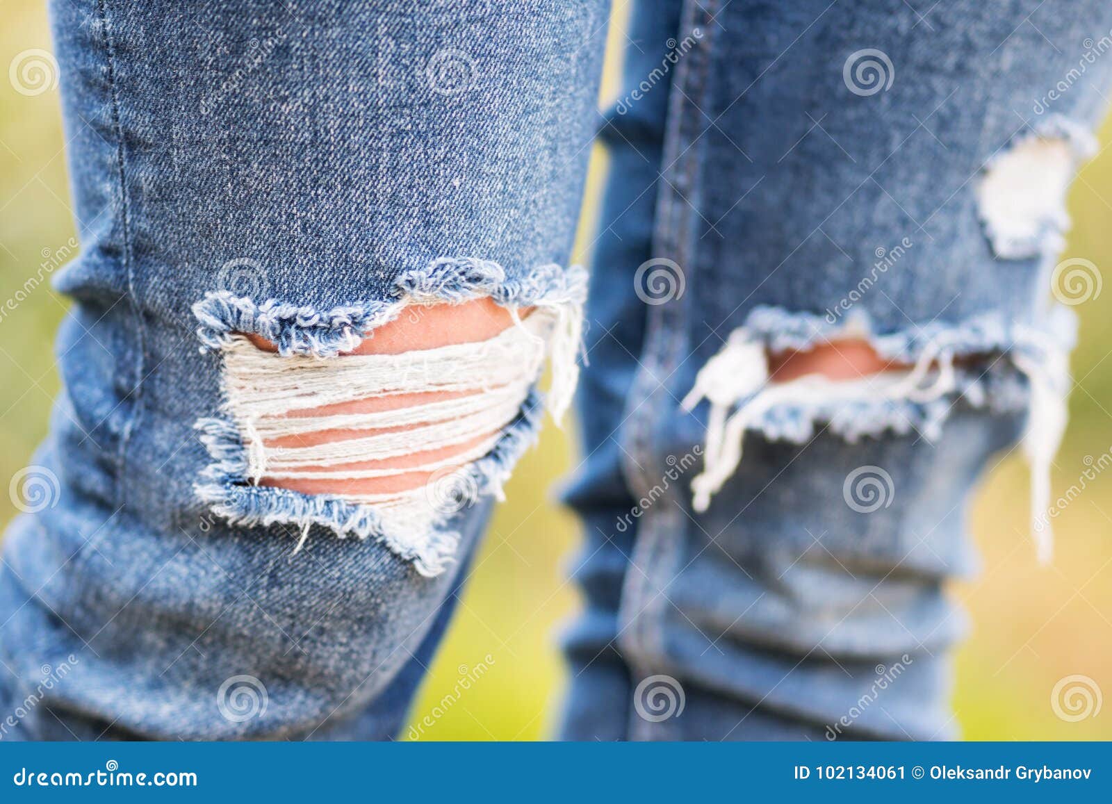 Ragged jeans close-up stock image. Image of grunge, abstract - 102134061