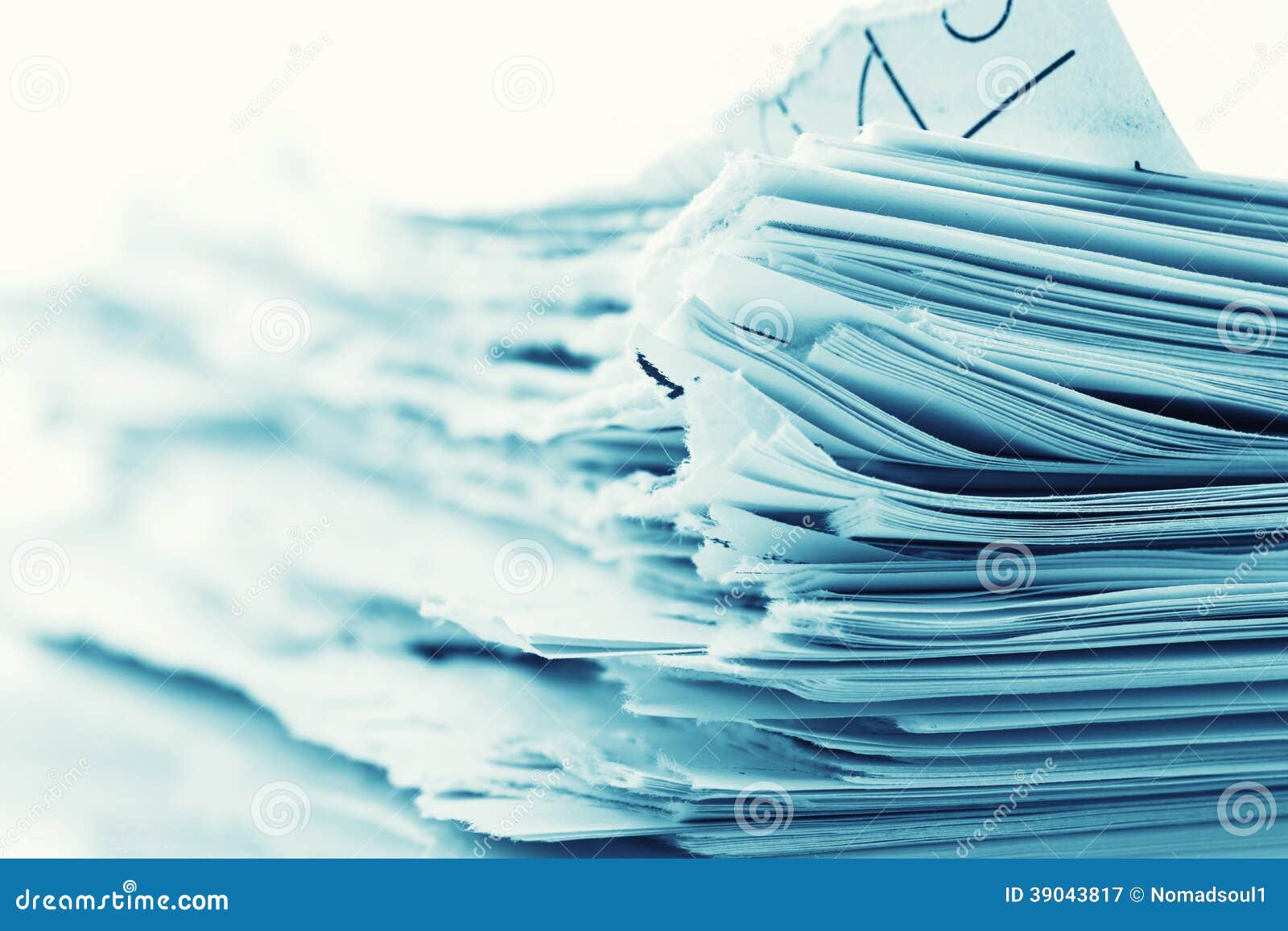 Ragged paper sheets stock image. Image of organize, page - 39043817