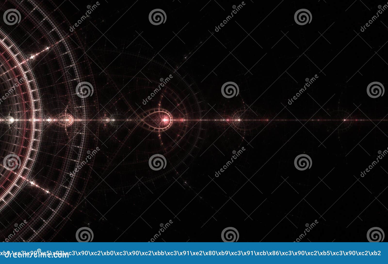 Raggio laser di frattale illustrazione di stock. Illustrazione di ...