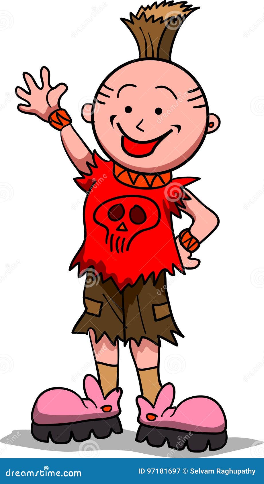 Raging Boy cartoon stock vector. Illustration of person - 97181697