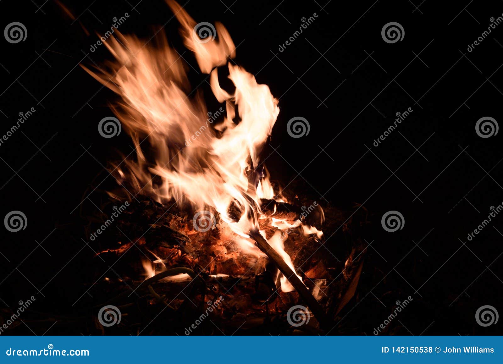 Raging Burning Fire with Blurred Flames Stock Photo - Image of heat ...