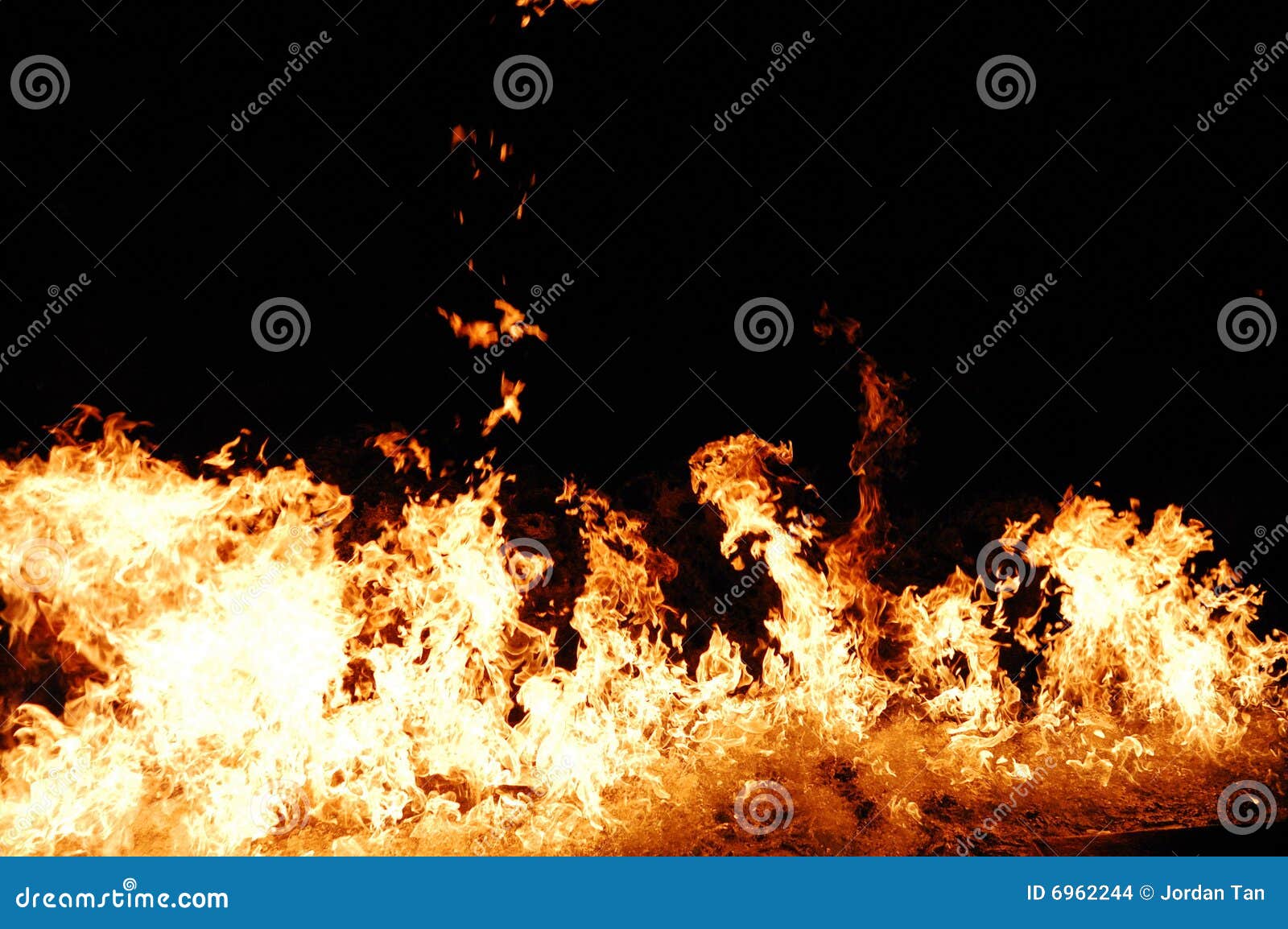 Raging fire stock photo. Image of engulf, orange, glow - 6962244