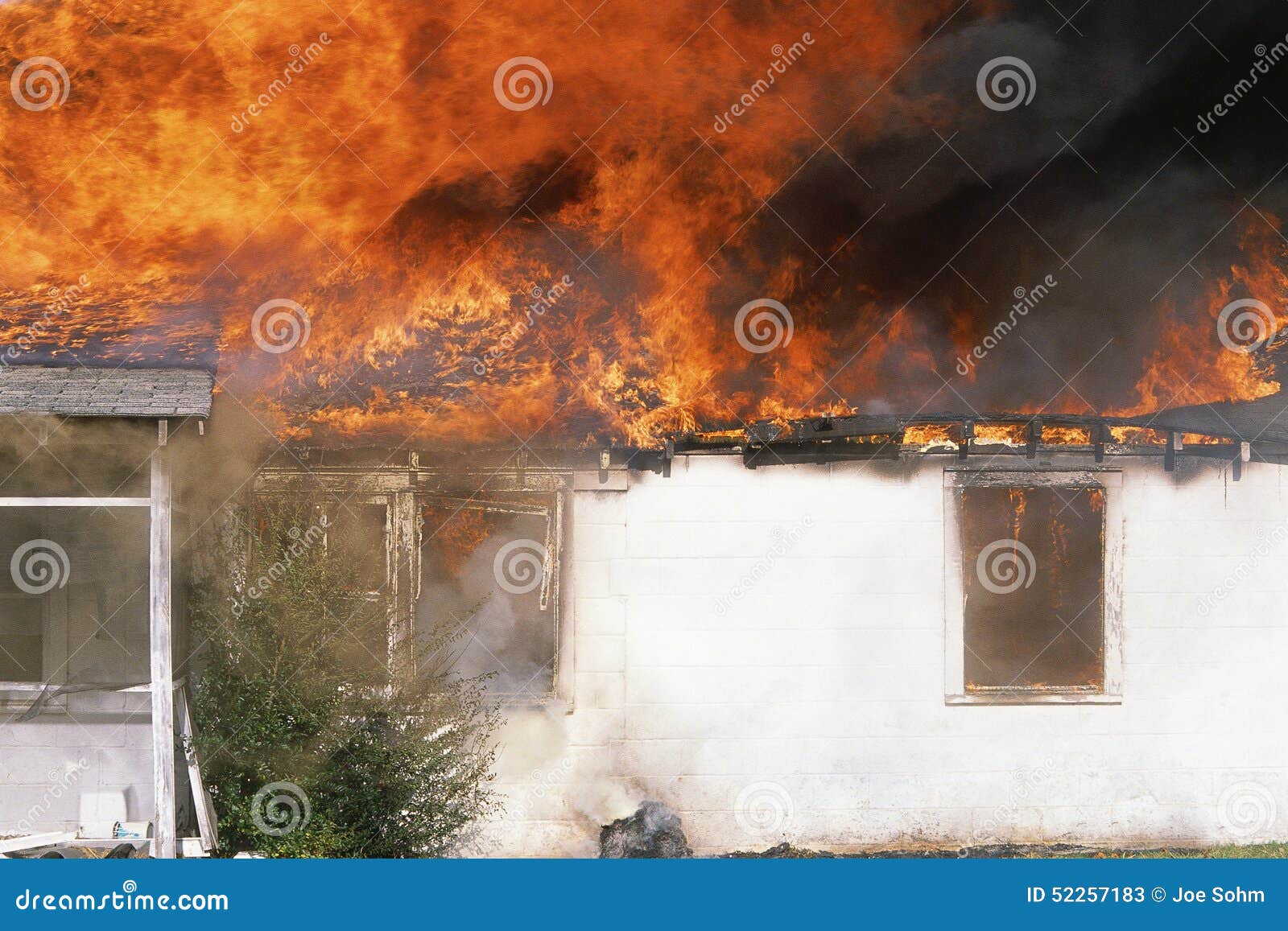 Raging House Fire Stock Photography | CartoonDealer.com #2450108